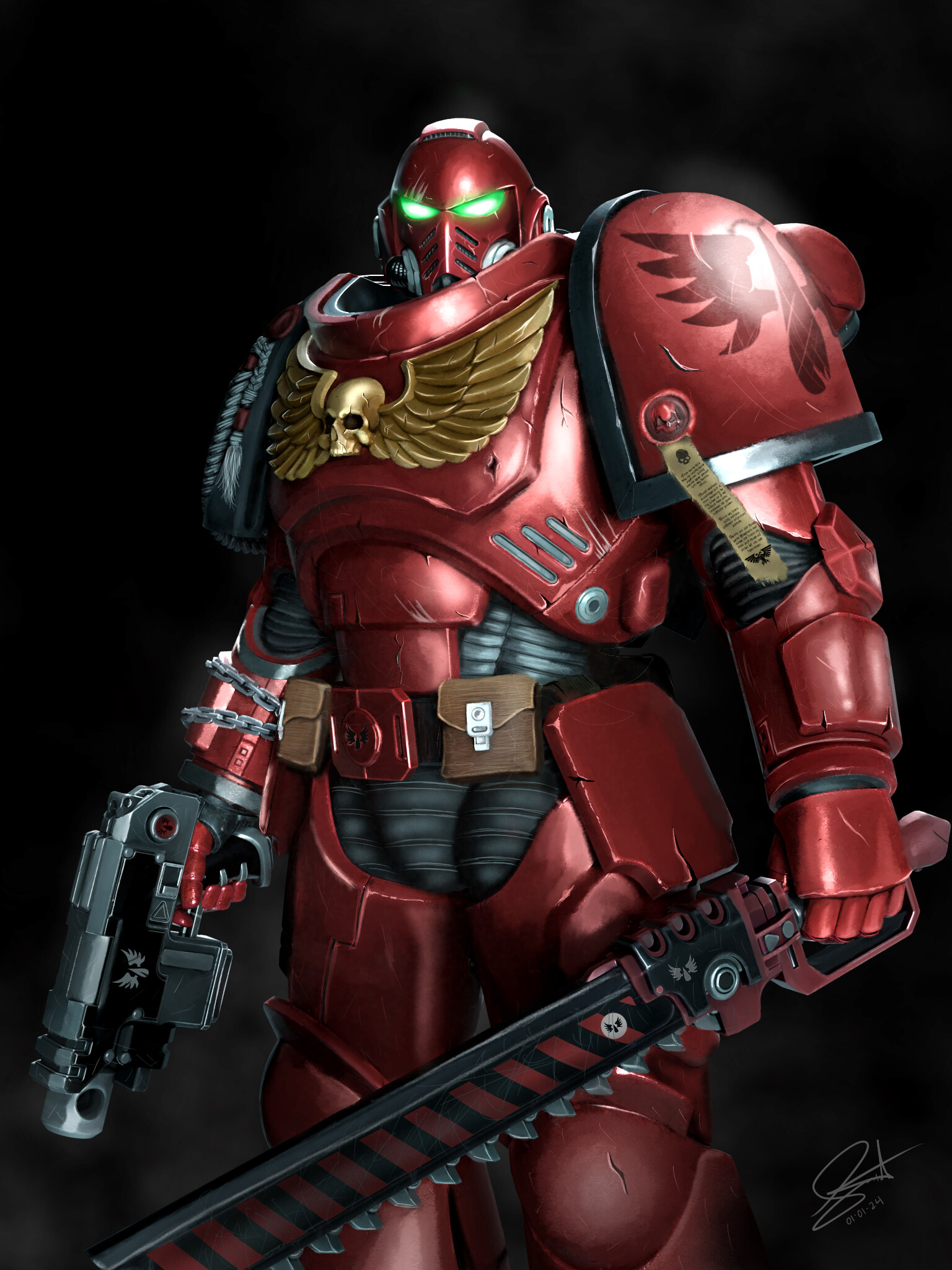 ArtStation - Blood Angels (Warhammer 40k) Fan art