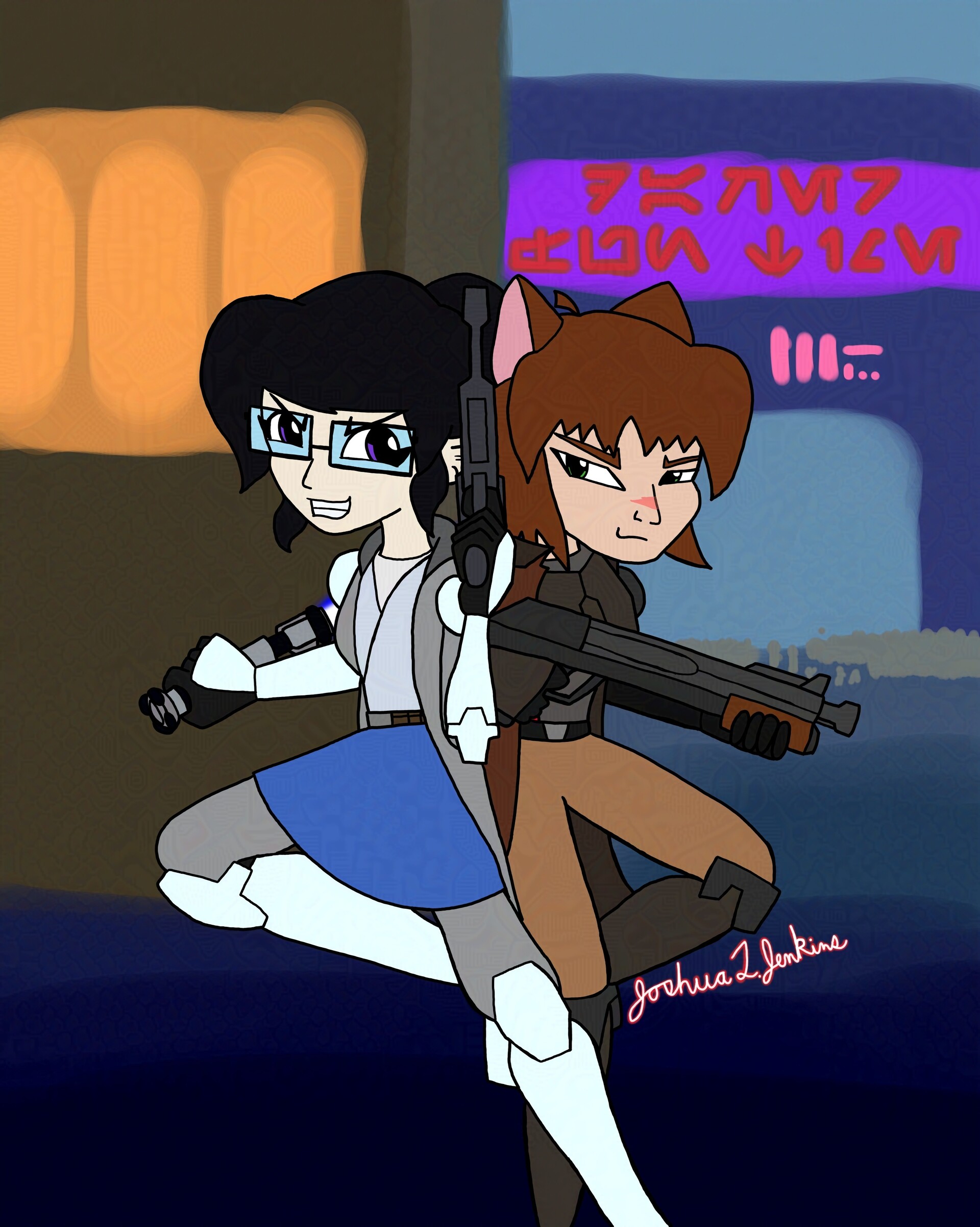 ArtStation - Aiko and Ryo on Coruscant