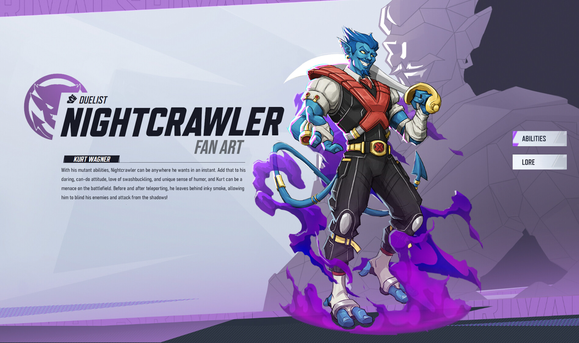 Josef Rahaman - Nightcrawler - Marvel Rivals Concept Art