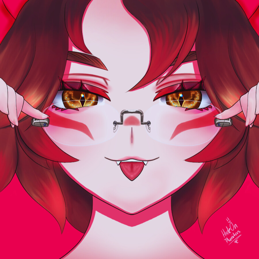 ArtStation - Hide On Plumitas Vtuber Banner