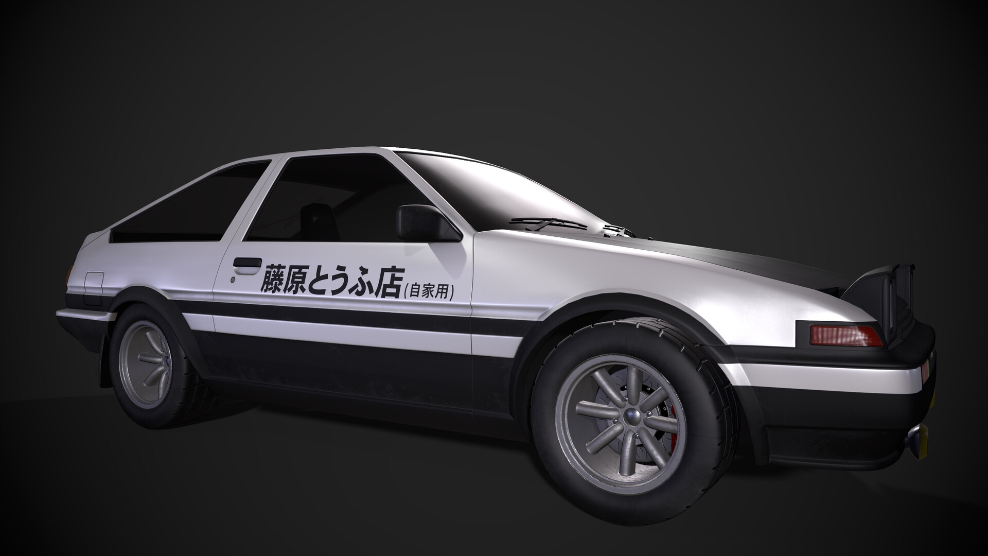ArtStation - Toyota AE86 Hachiroku Initial D