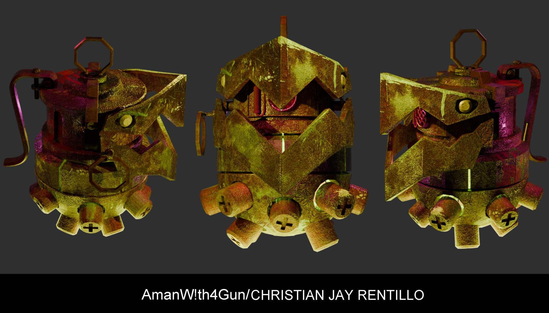 ArtStation - Arcane Grenade Fan Art - Death Guard Legion Grenade