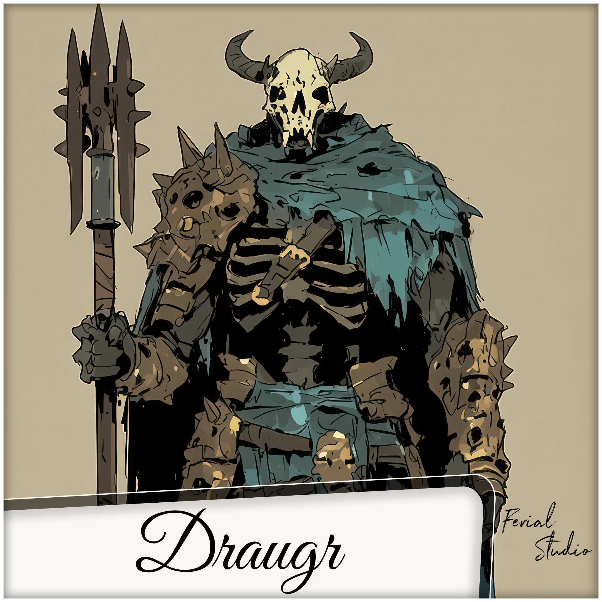 Ferial Studio - 🔹230 Draugr - Cartoon Character Reference Image Pack v ...