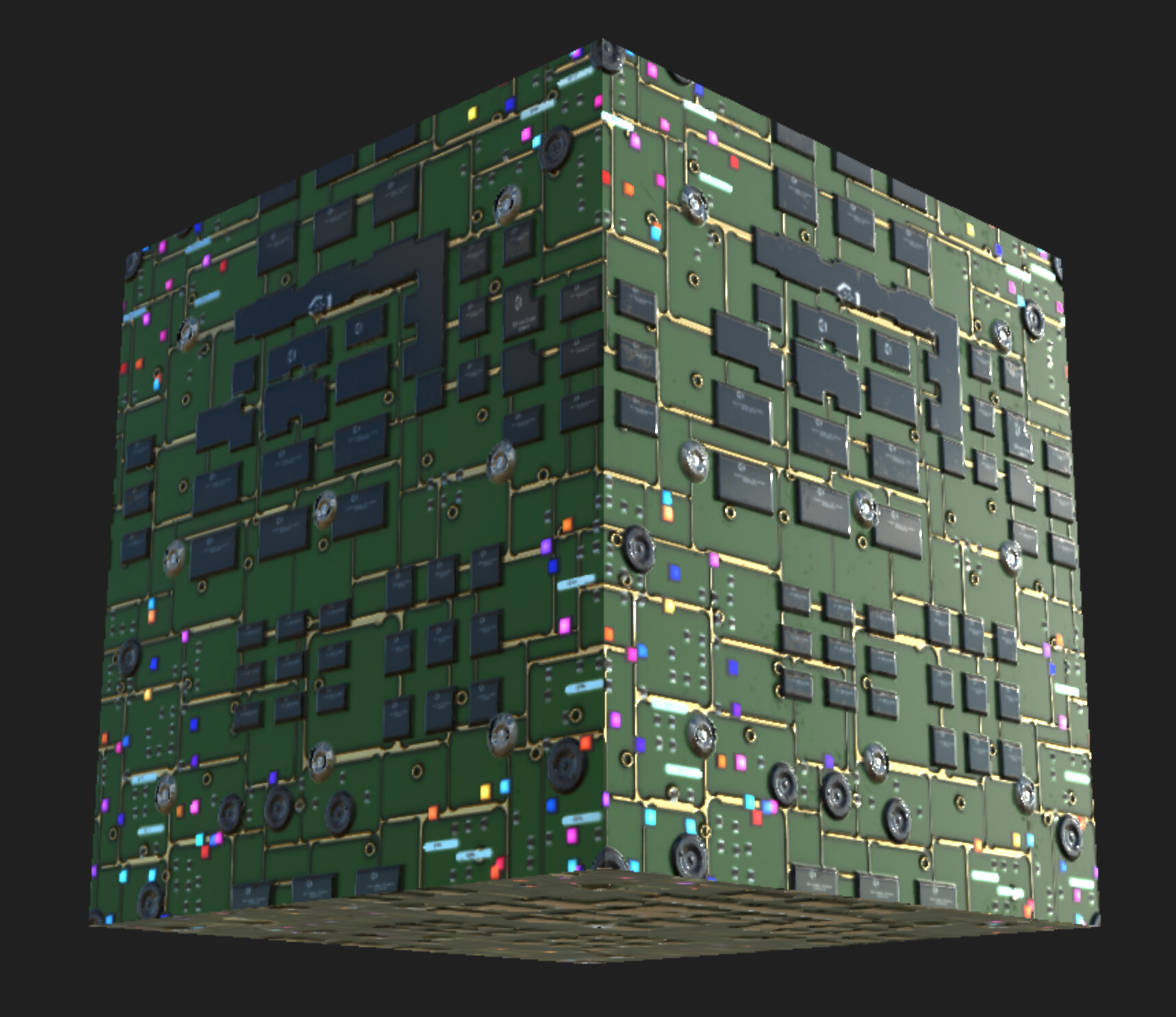 circuit board 3d texture