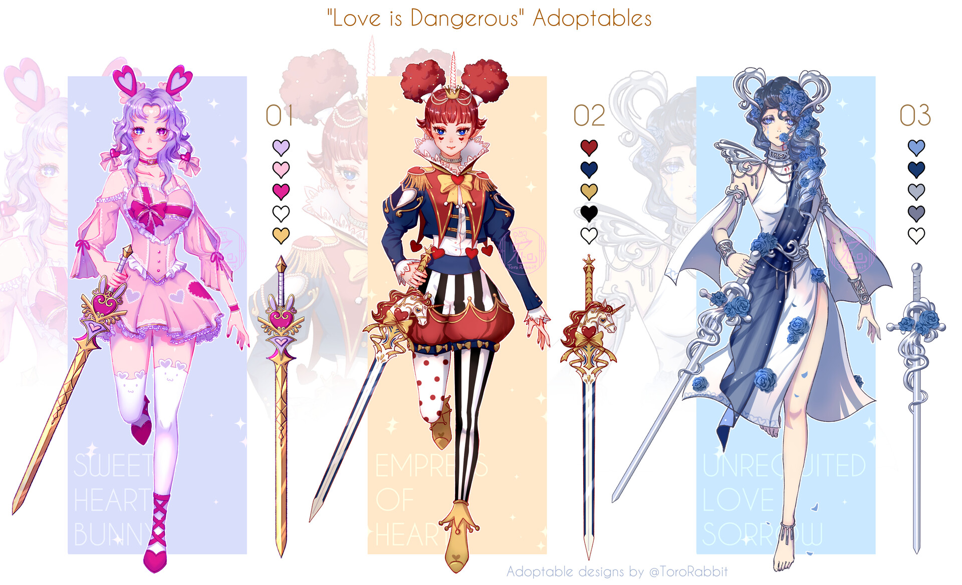 ArtStation - Valentines character designs