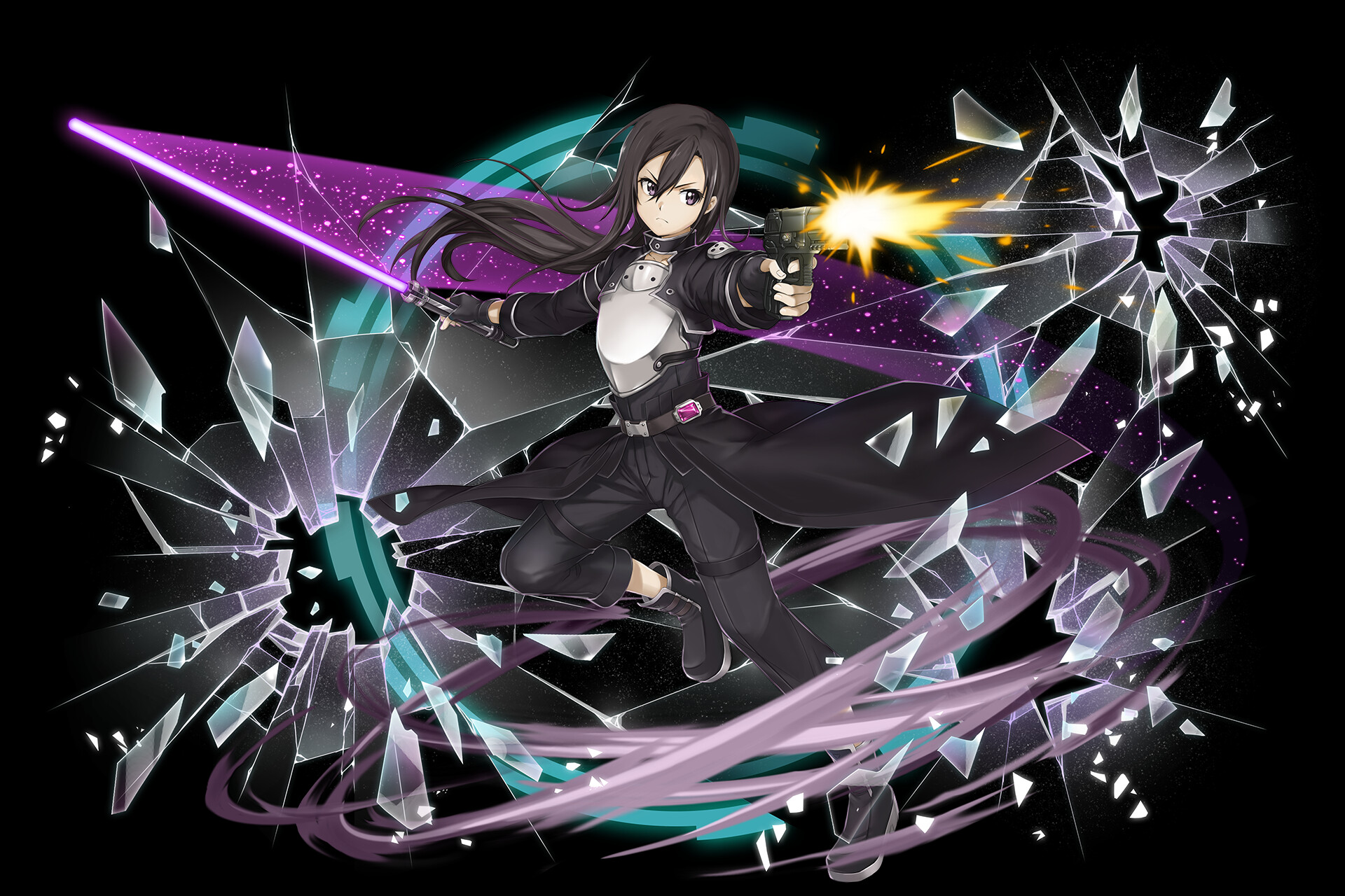 ArtStation - The Firearmed Phanton Sword-wielder - Kirito