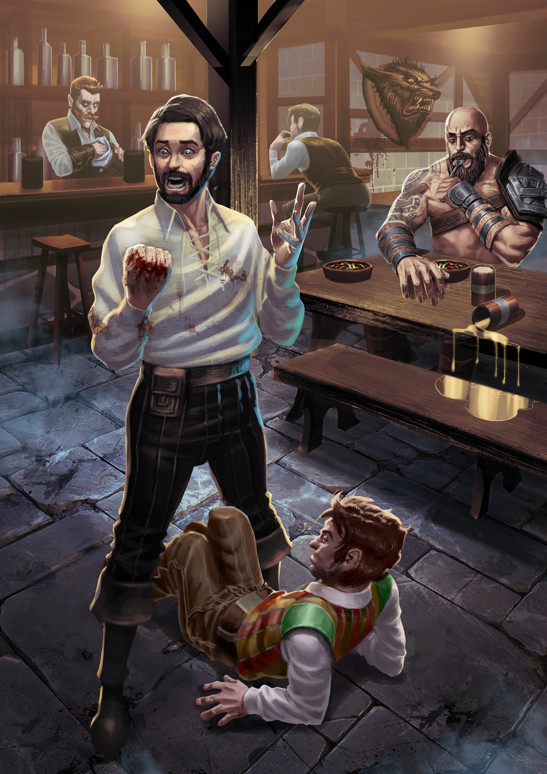 ArtStation - An Unexpected Hero book 1 - interior art 1