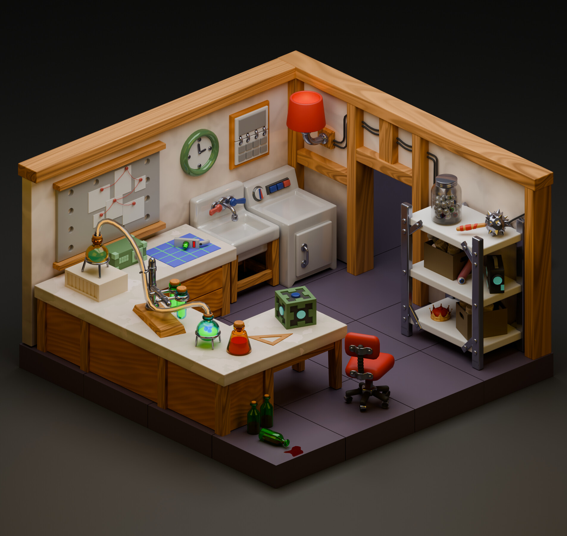 ArtStation - Rick and Morty garage