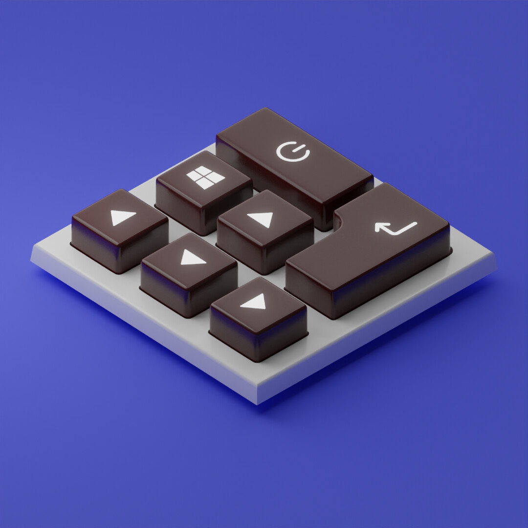 ArtStation - Mini Keyboard Illustration