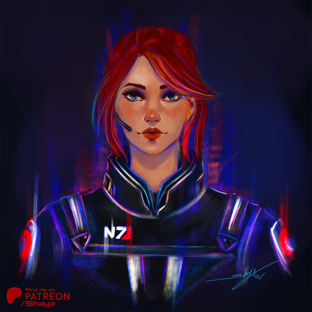 ArtStation - Commander Shepard - Commission