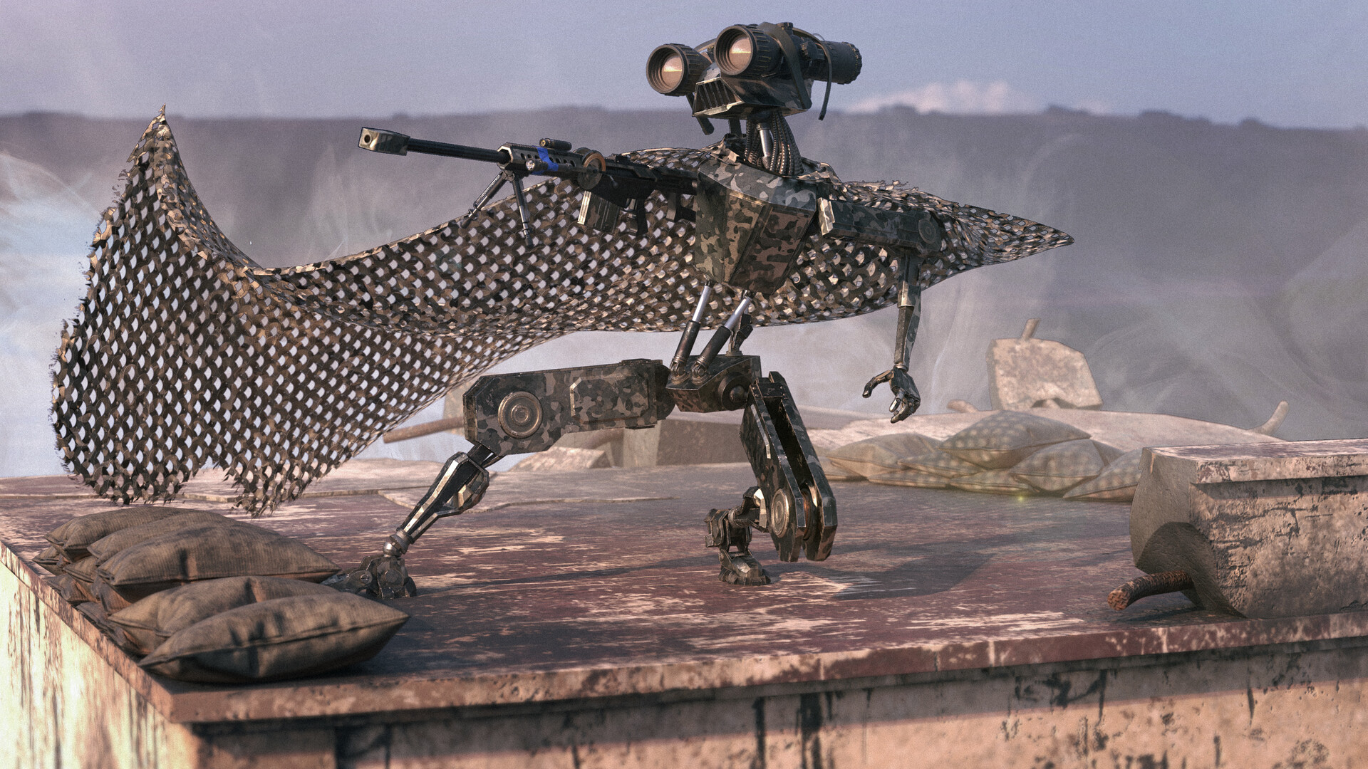ArtStation - War Sniper Robot