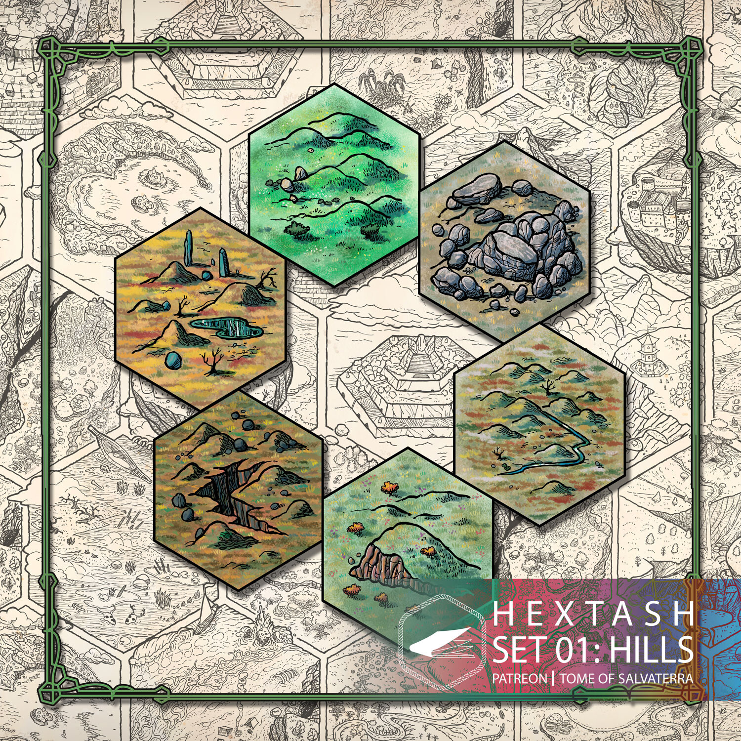 ArtStation - Hextash Set 01: Hills