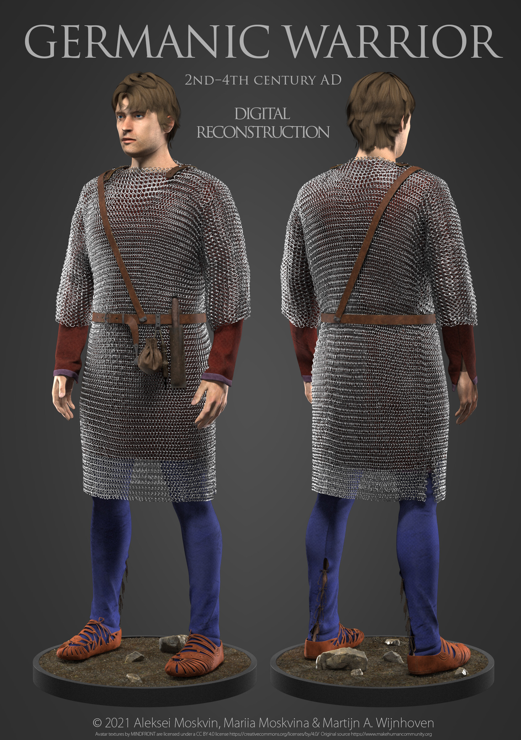 ArtStation - Germanic warrior - 2nd-4th century AD - a digital ...