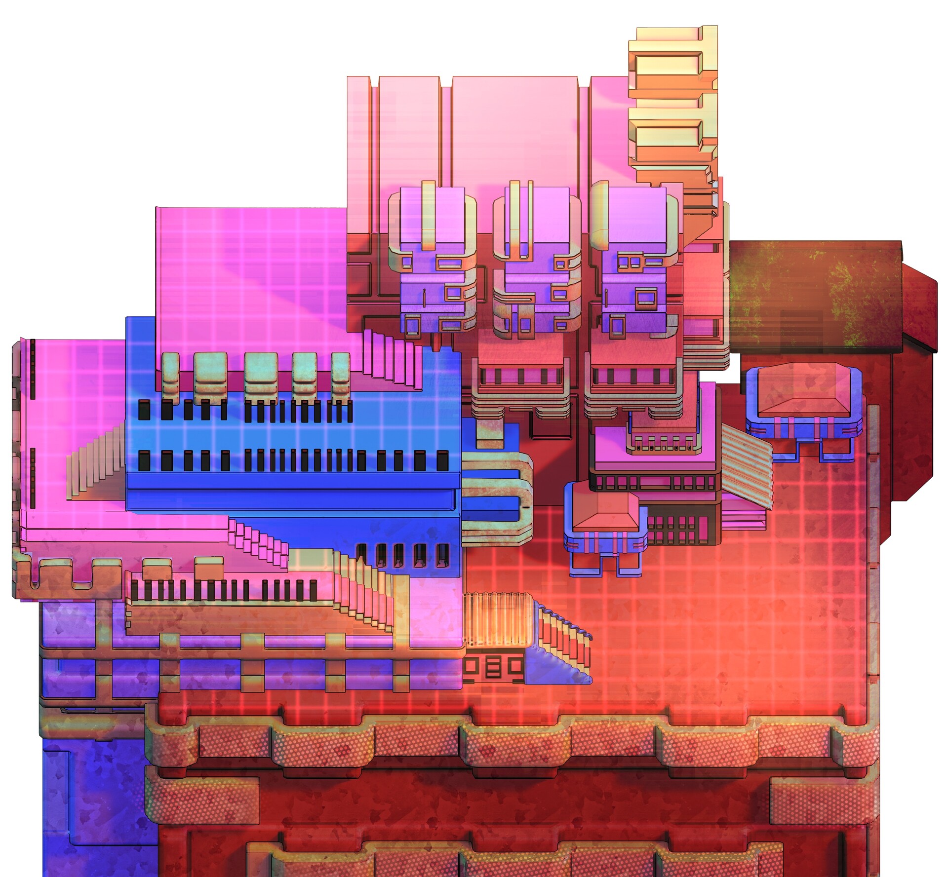 ArtStation - 2.5d level design concept