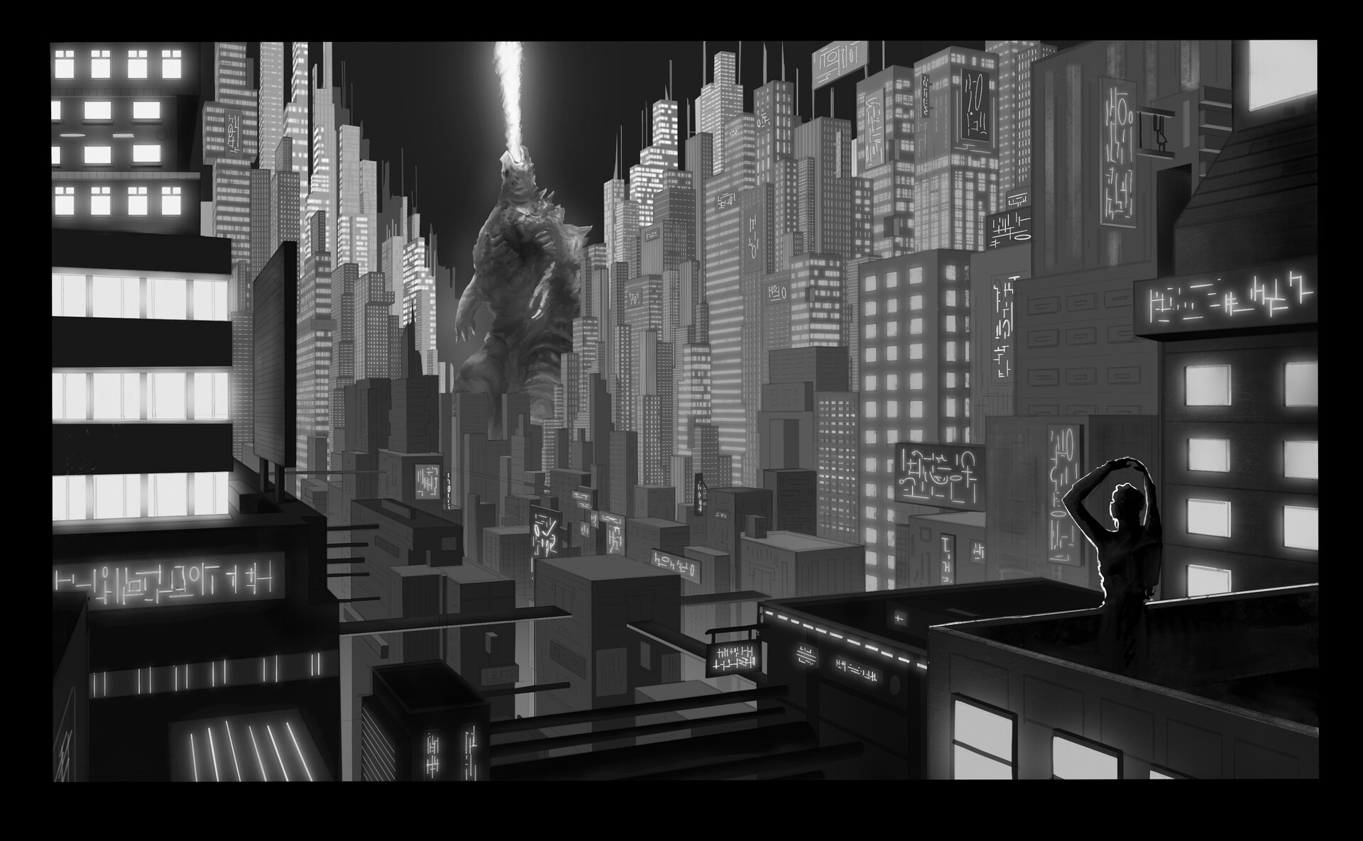 skyscraper drawing reference