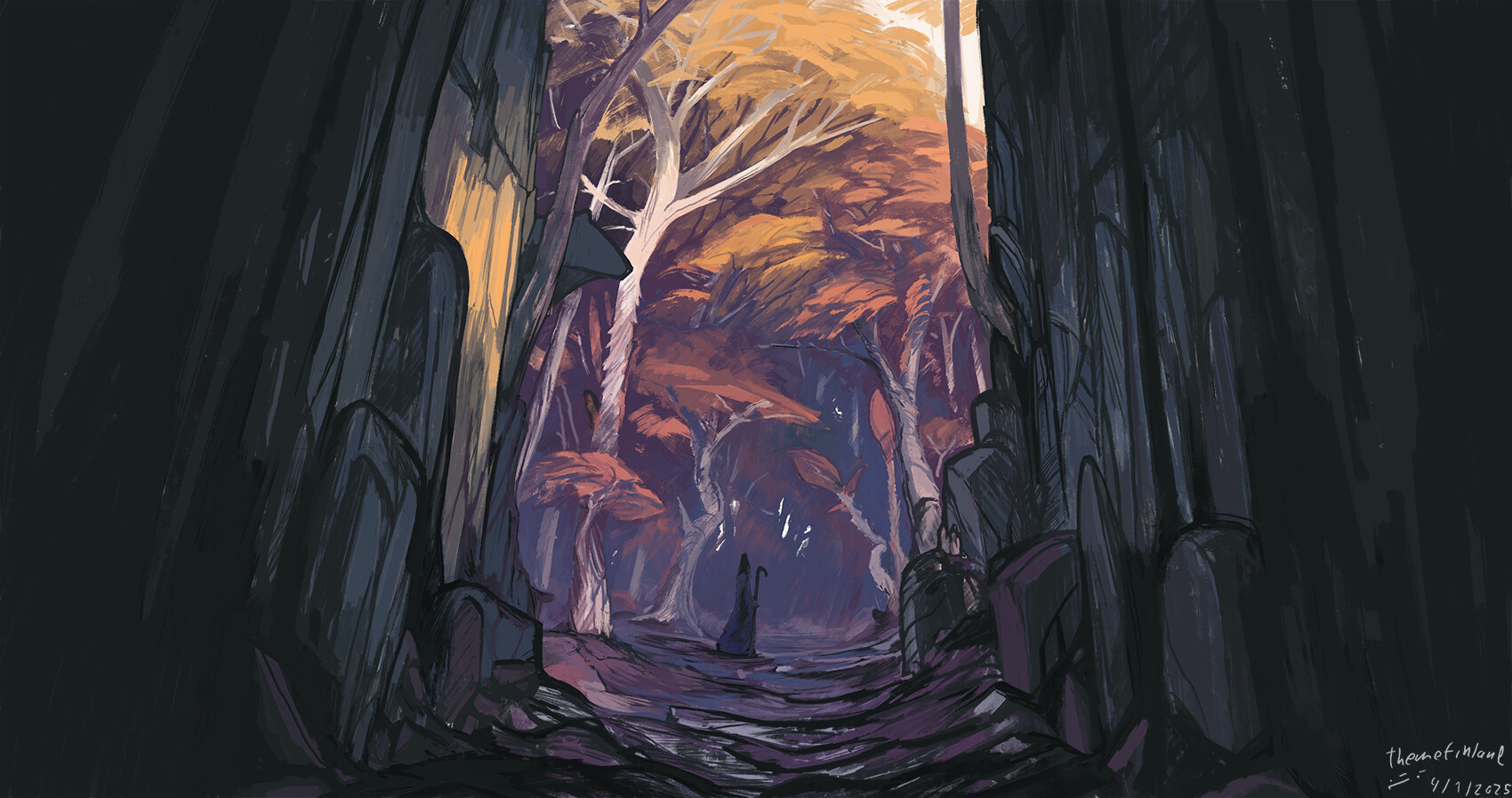 ArtStation - Crevice forest