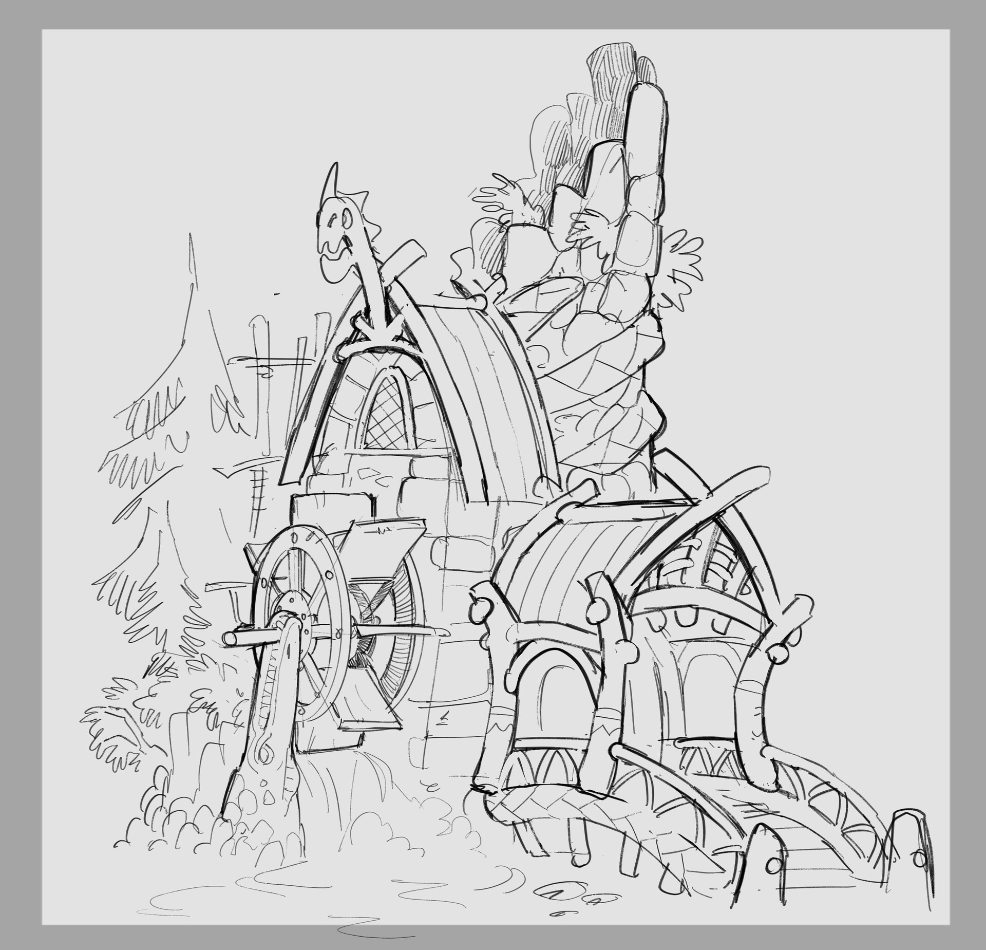 splash mountain coloring pages