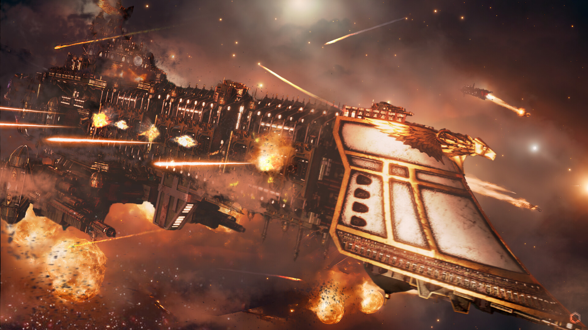 ArtStation - Retribution battleship class - Gothic Armada