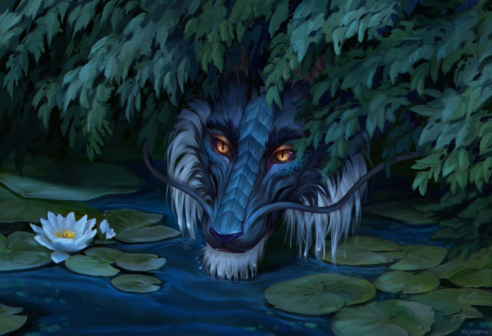 ArtStation - Night Pond