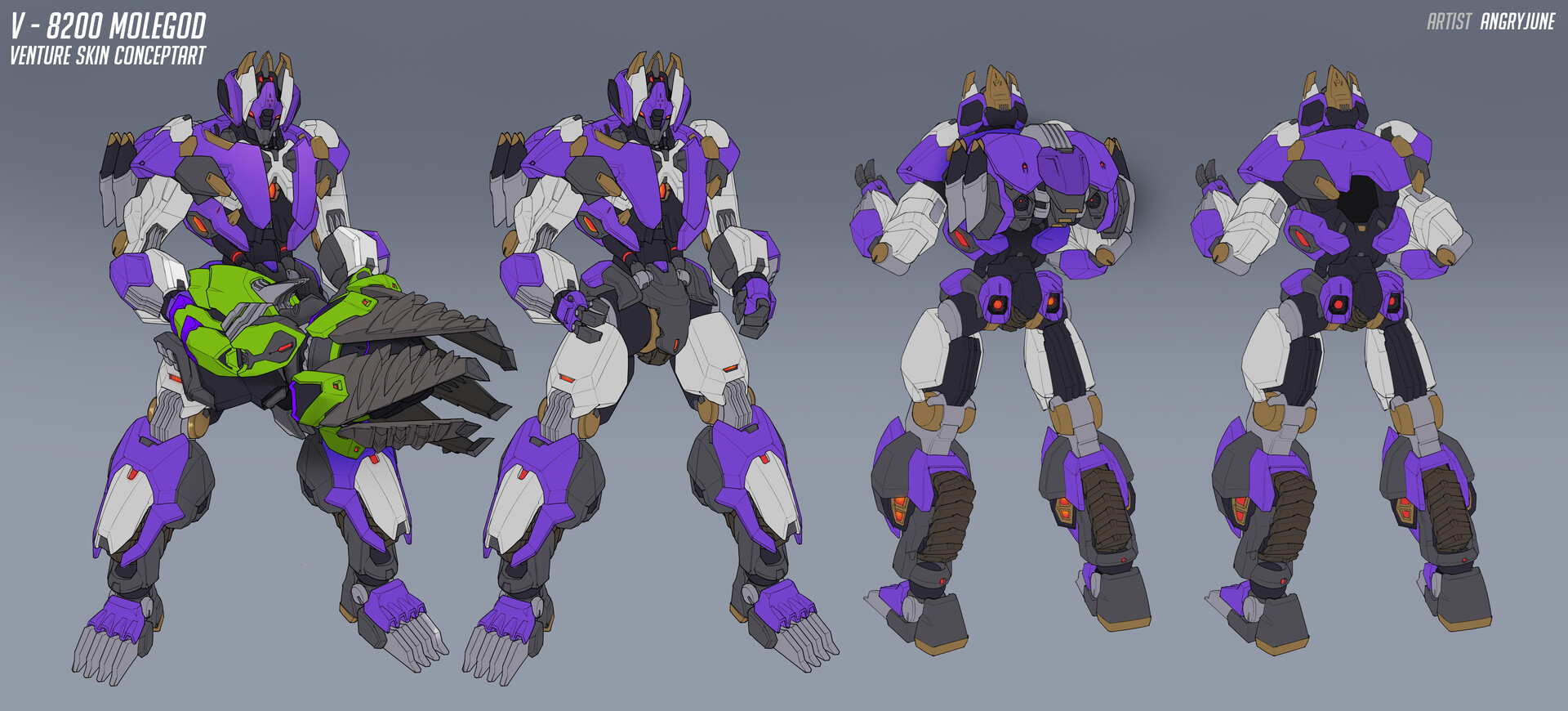 ArtStation - Overwatch2 Venture skin concept art