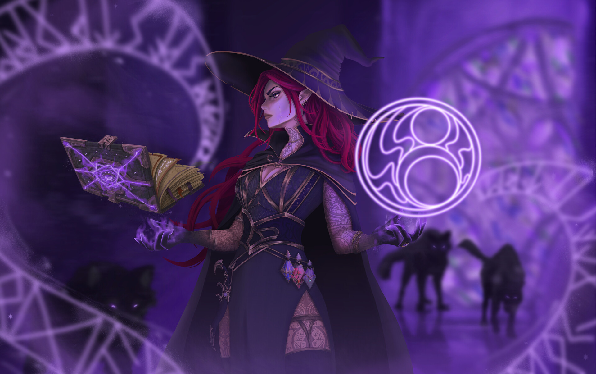 ArtStation - The Witch Bound By Ink And Shadow