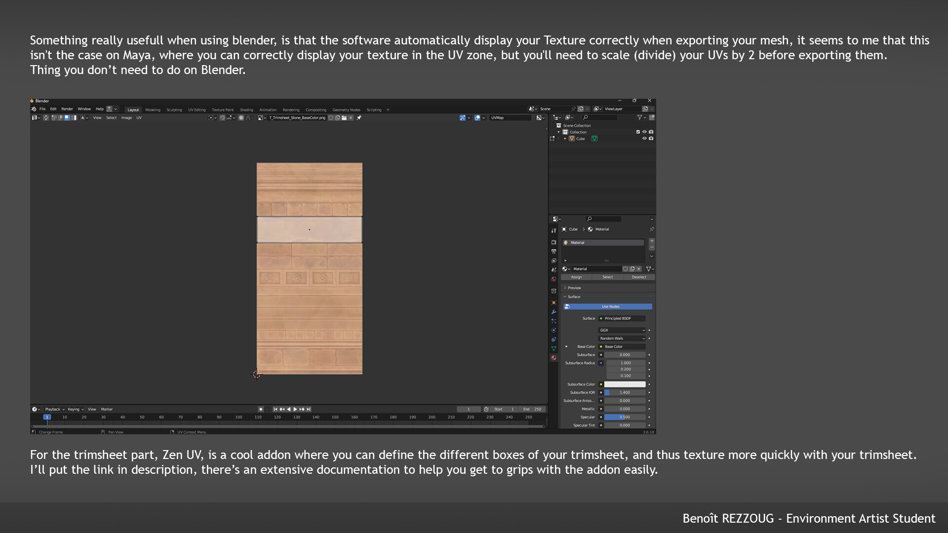 Benoît REZZOUG - Rectangular Textures Tutorial