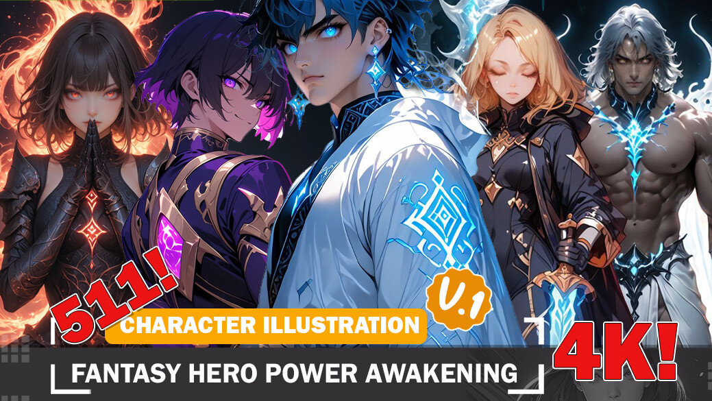 4K Anime Reference Art for Artists and Enthusiasts - 511 Fantasy Hero ...