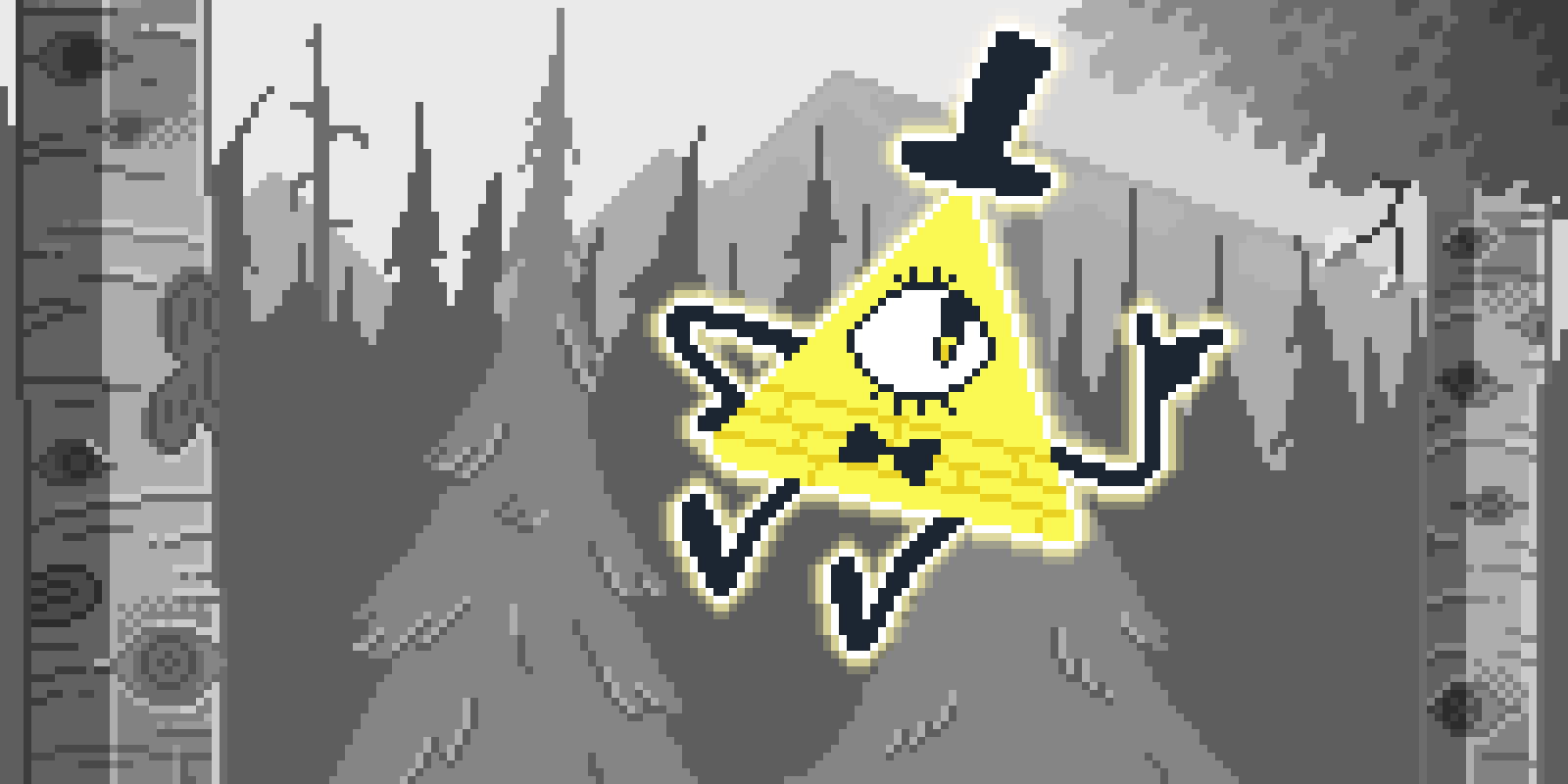 ArtStation - Bill Cipher Pixel art
