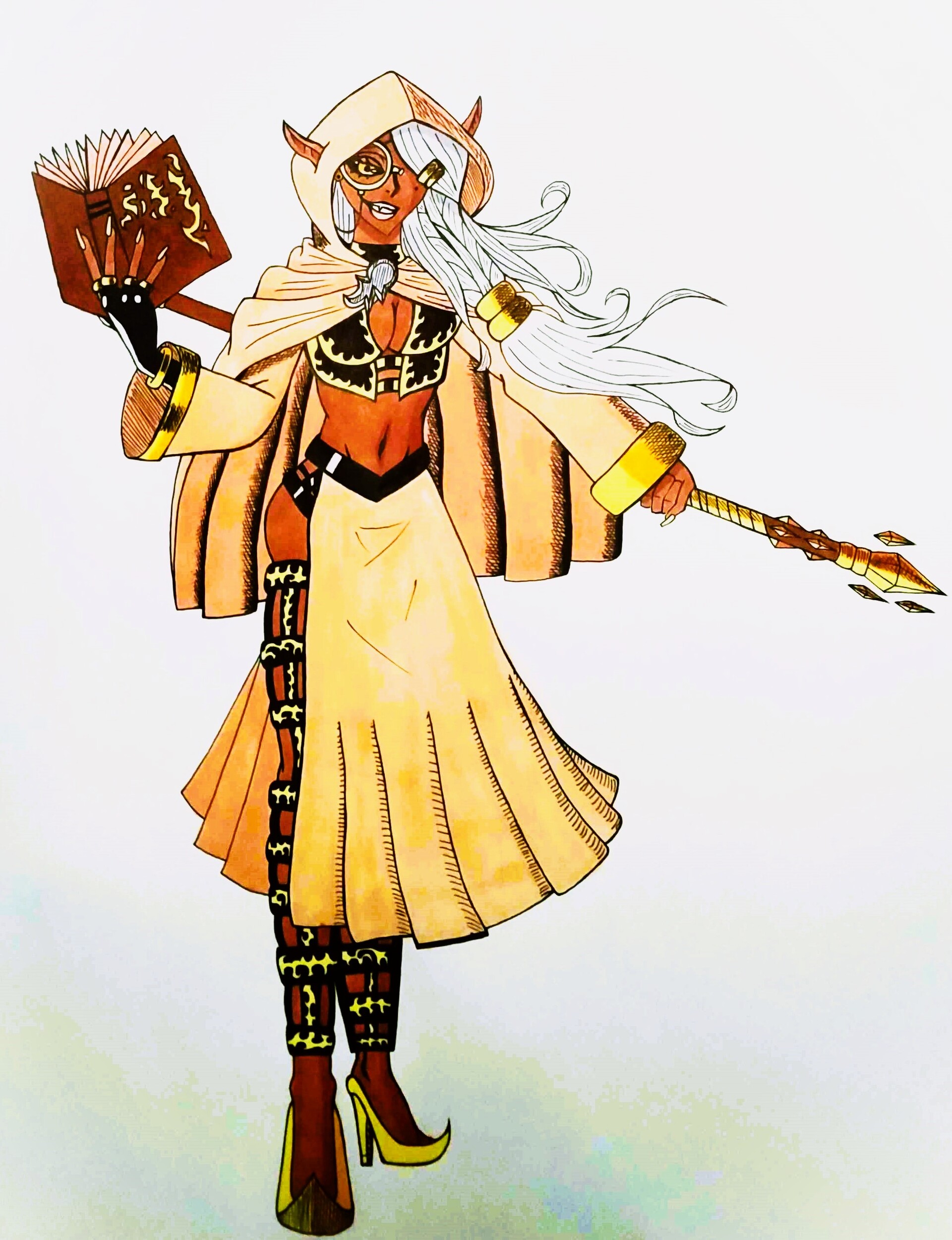 ArtStation - Rajalia Arkaldos - Desert Elf Sorceress