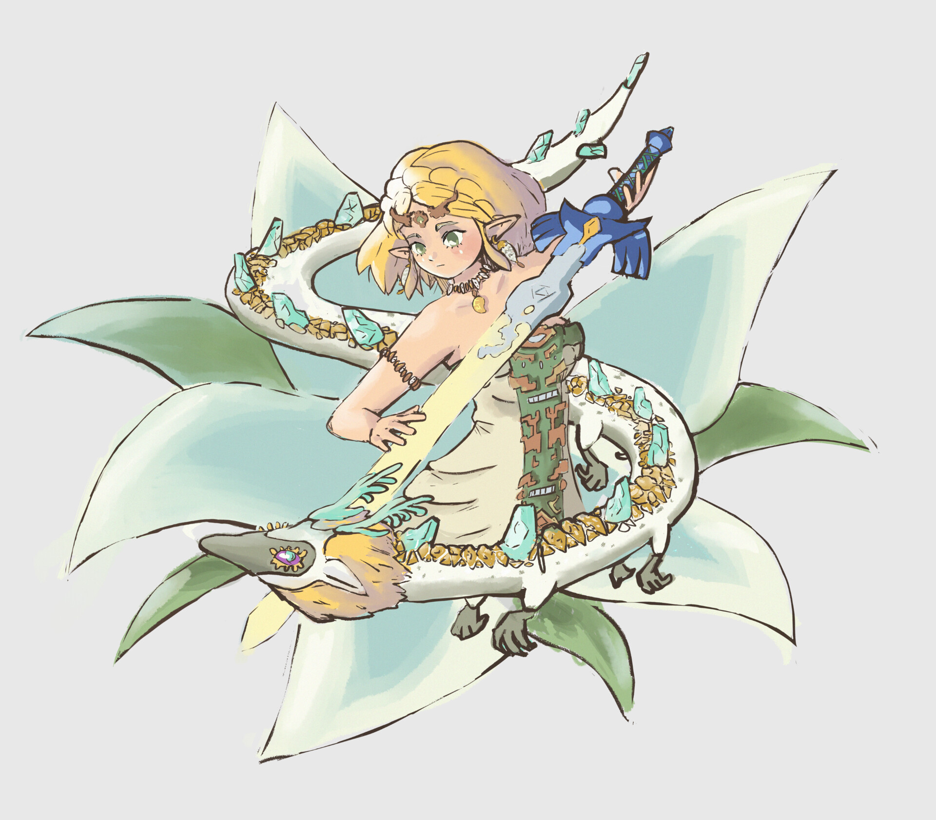 ArtStation - Zelda & The Light Dragon