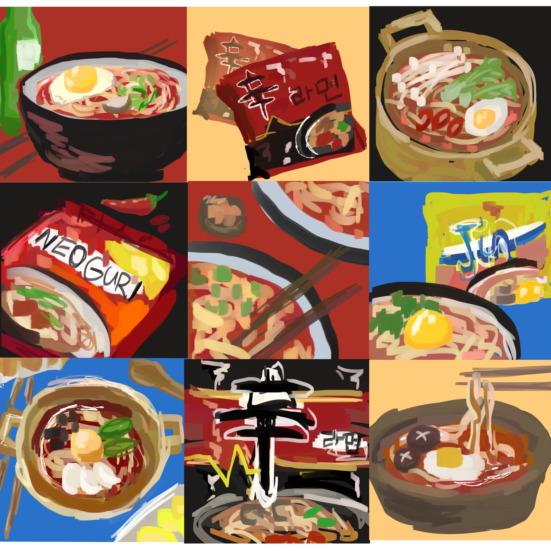 ArtStation - Graphics for a Ramyeon Shop