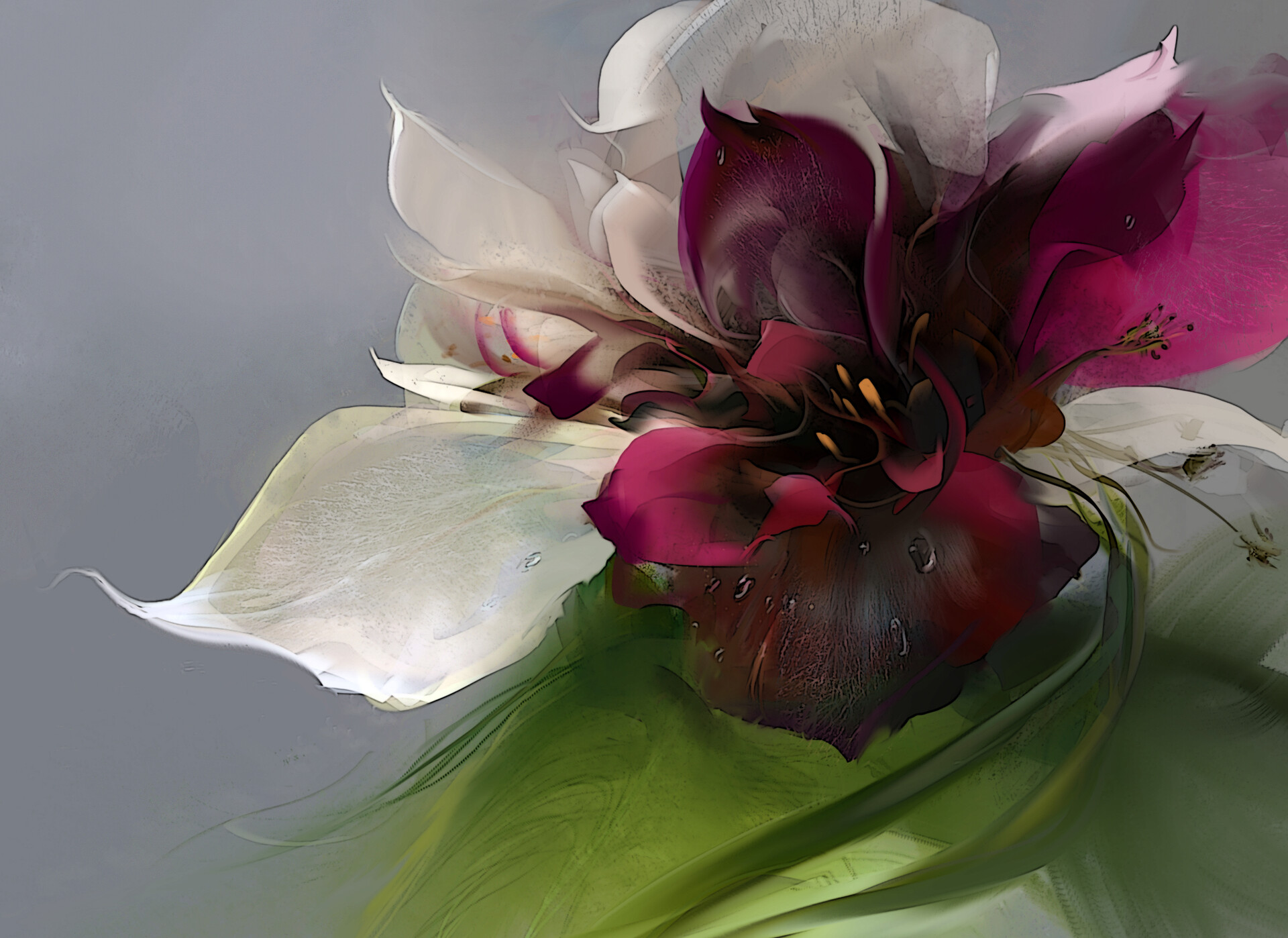 ArtStation - Imaginary flower.