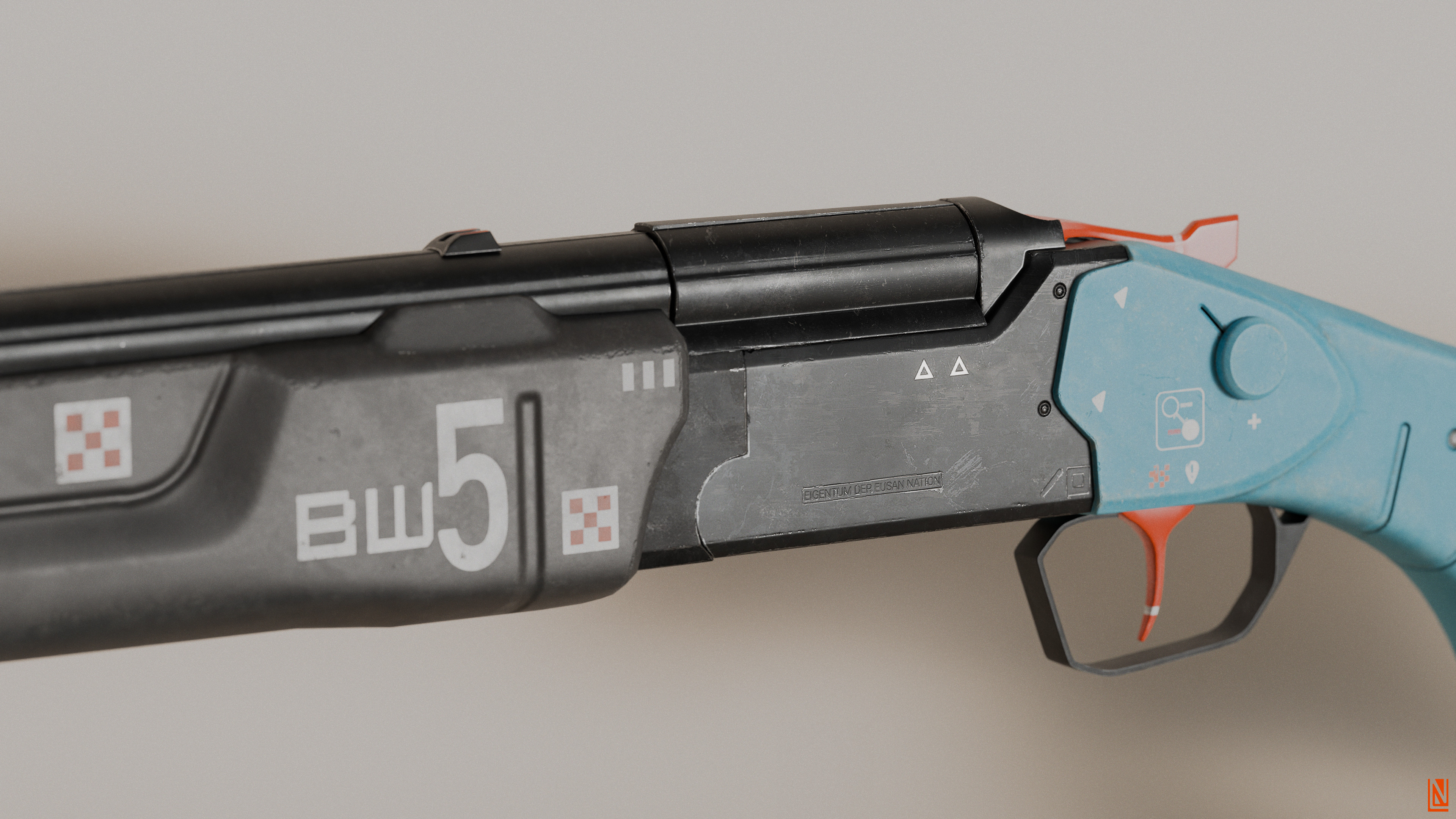 Nicholas Lessere - SIGNALIS Fan Art: BW-5 "Nitro Express" Rifle