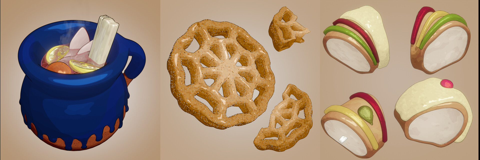 ArtStation - Traditional Winter Food MX