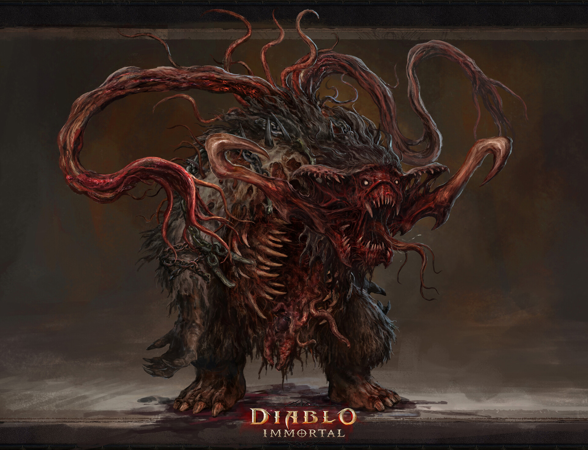 Russell Dongjun Lu - Diablo Immortal_ Corrupt Troll Demon Concept Design