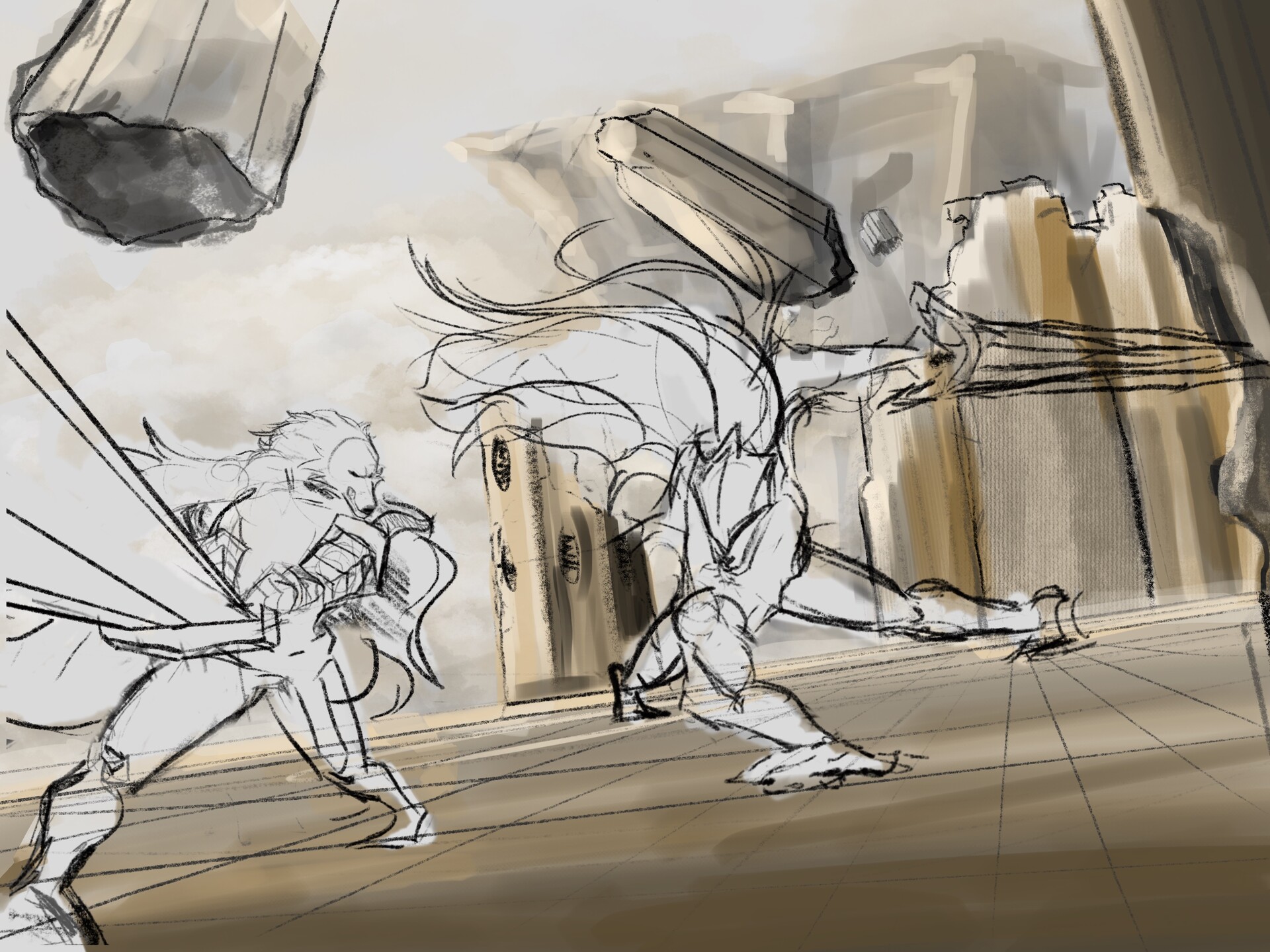 ArtStation - Battle Caelus (WIP)