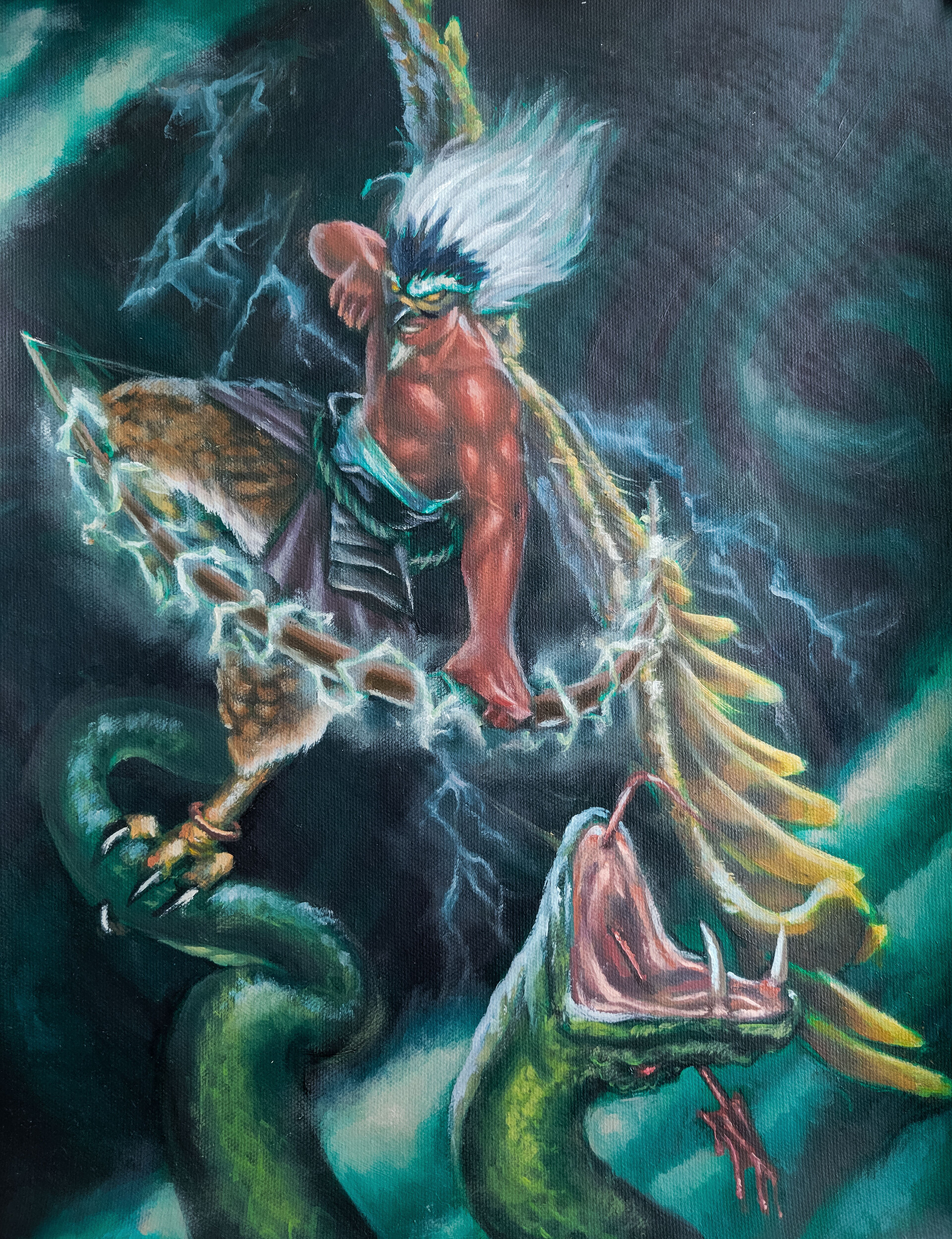 ArtStation - Karura The Snake-Eating Yokai