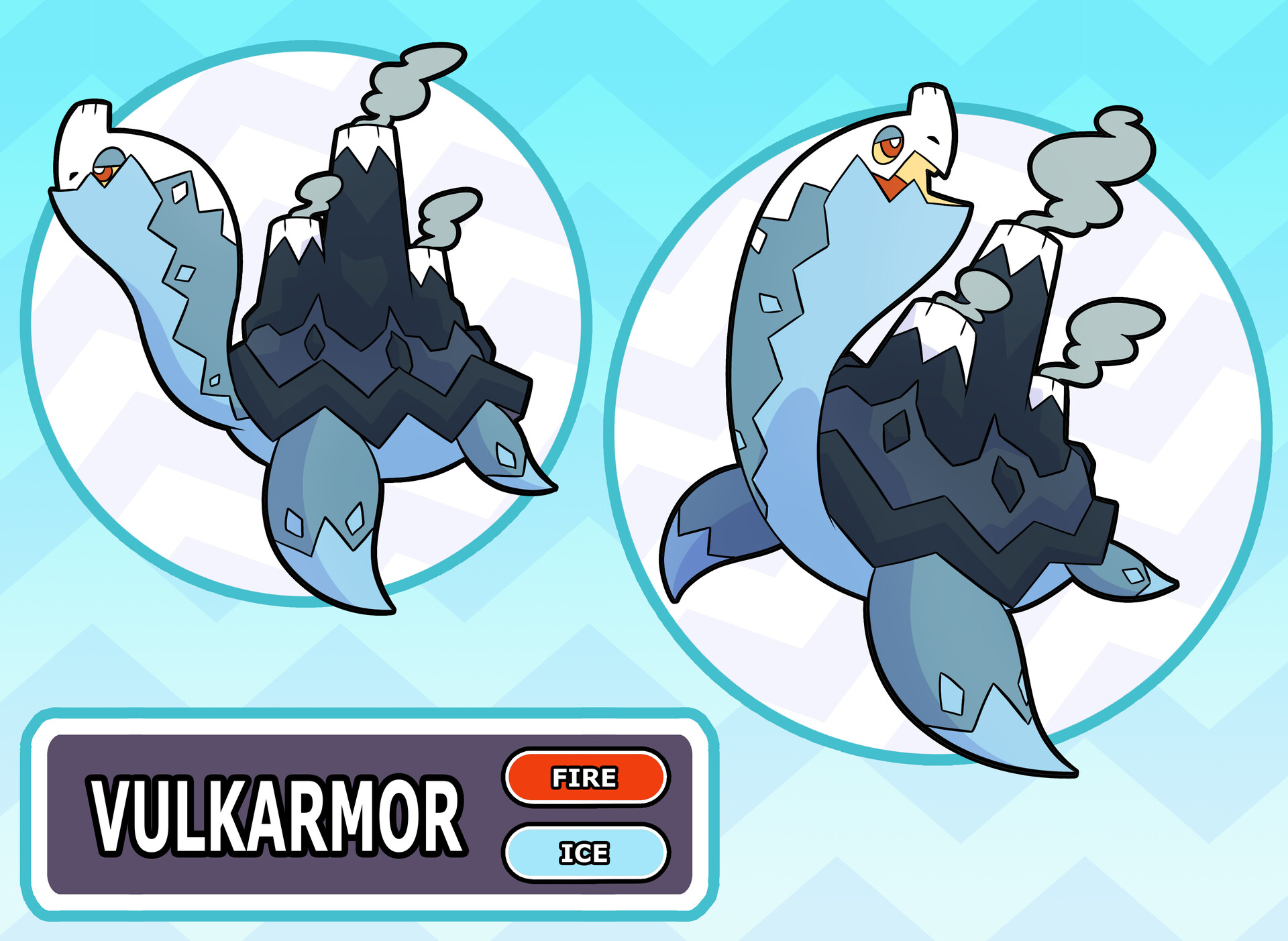 ArtStation - Fakemon....Vulkarmor