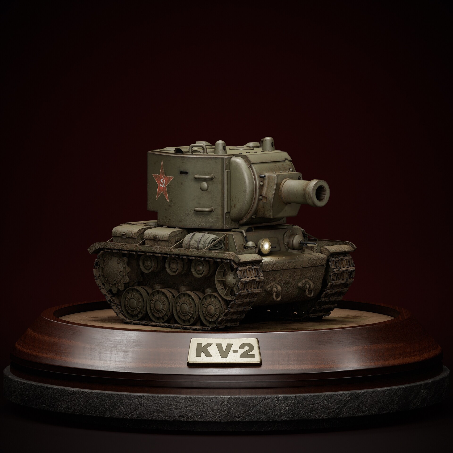 ArtStation - 原创 Q版 KV-2 坦克