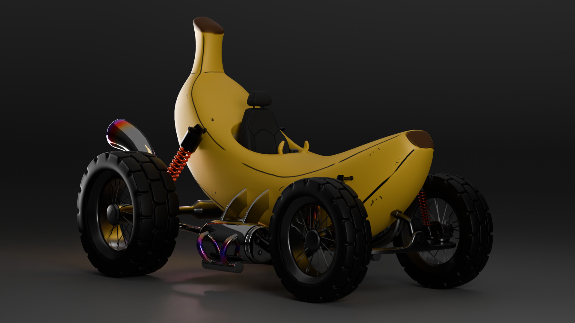 ArtStation - Banana Car 3d Model