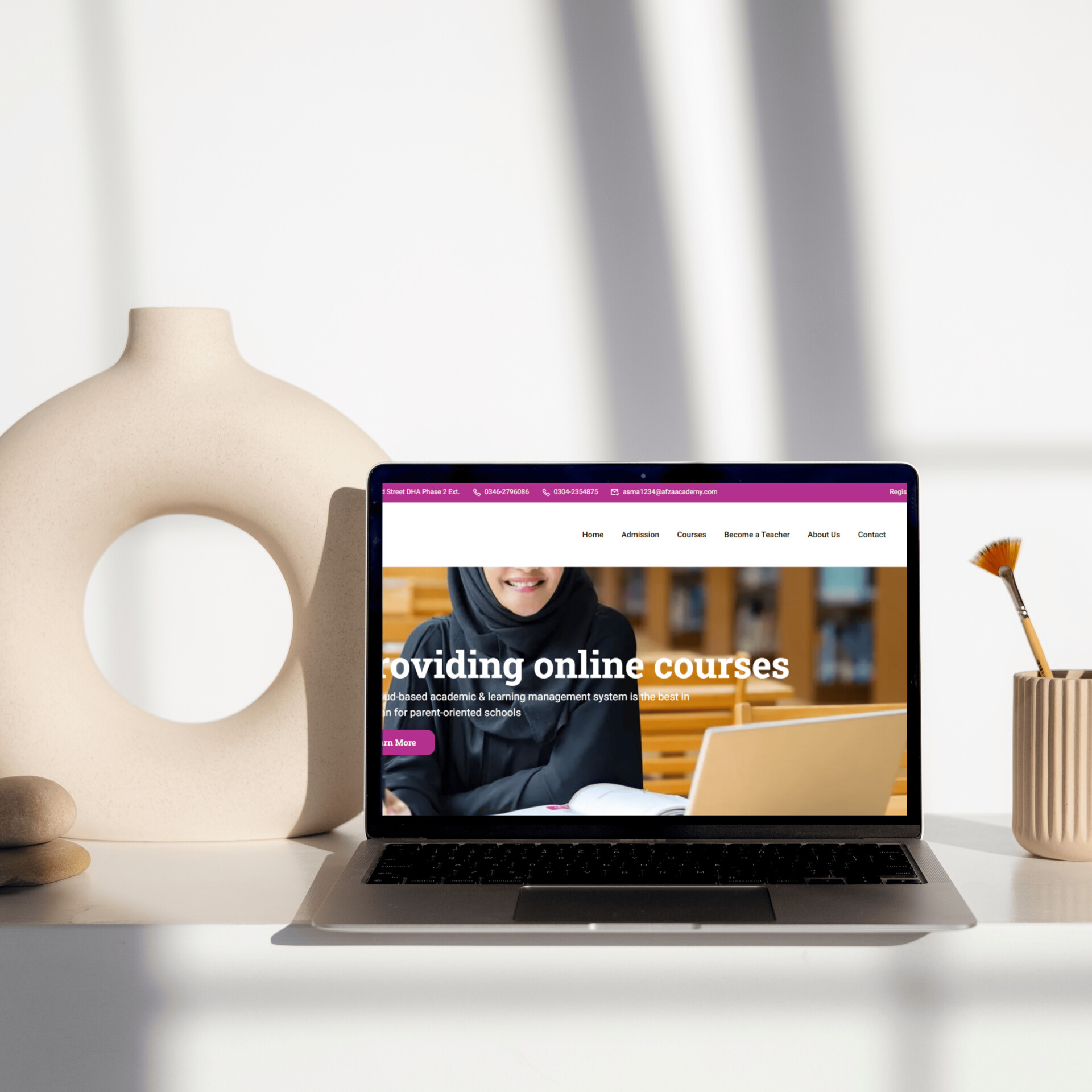 ArtStation - WordPress Education Website Design | FIGMA | UX/UI