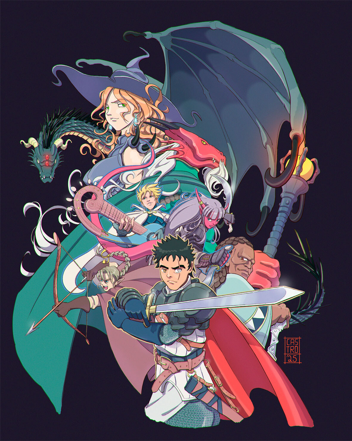 ArtStation - D&D splash art