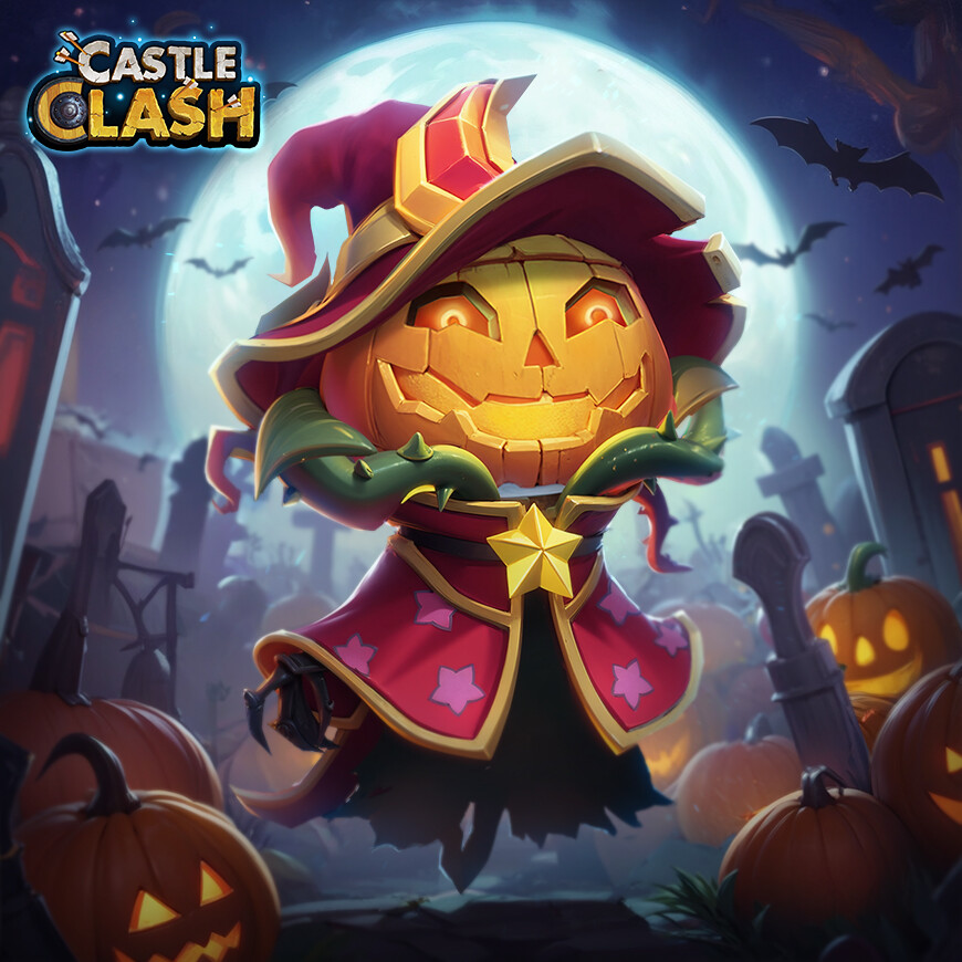 ArtStation - castle clash_南瓜头