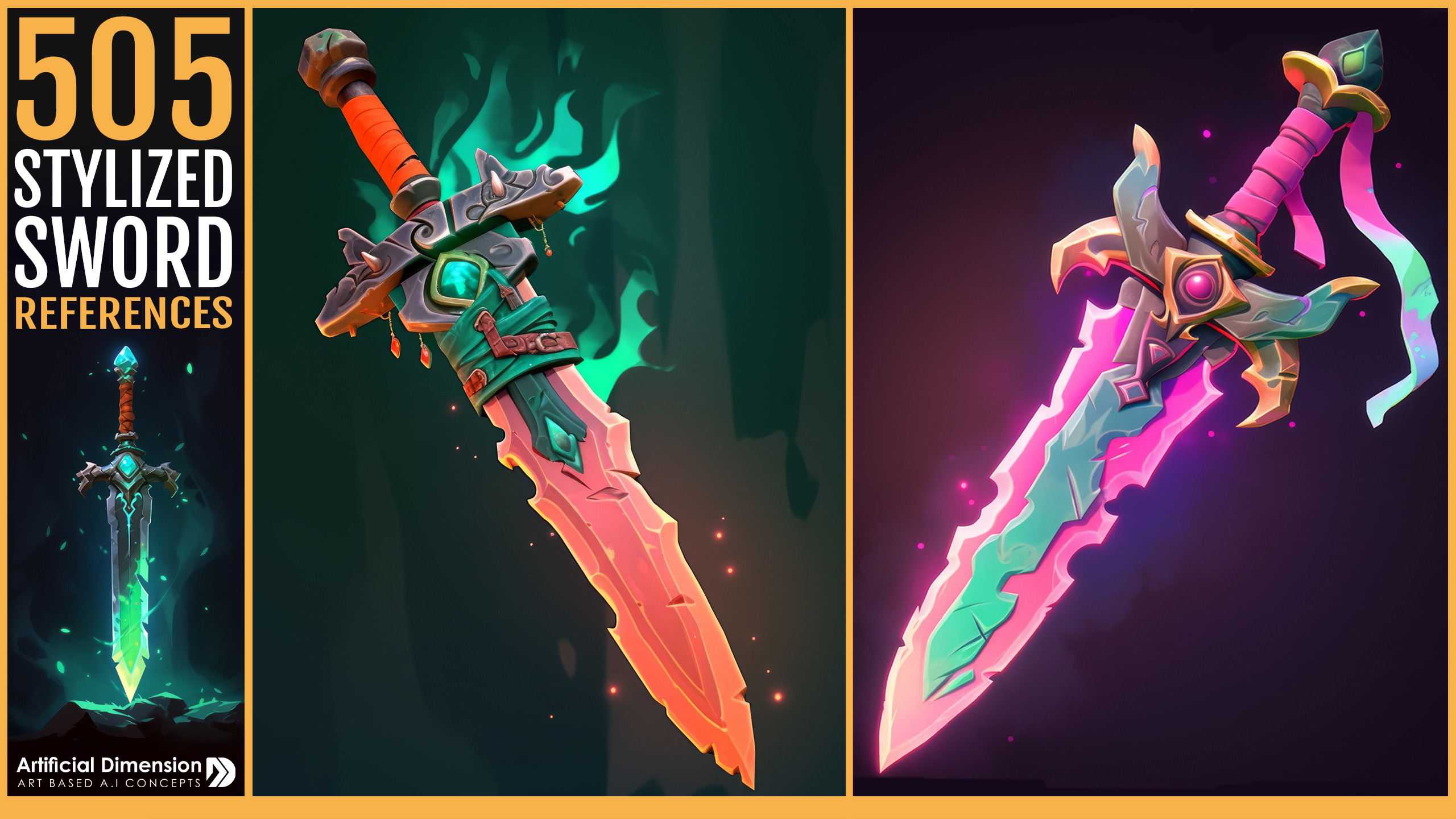 Artificial Dimension - 505 Stylized Sword