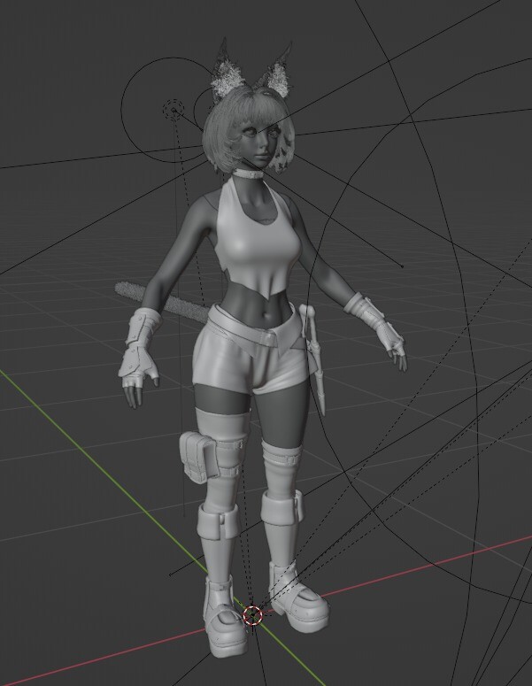 Wasabi3D - Cat Girl