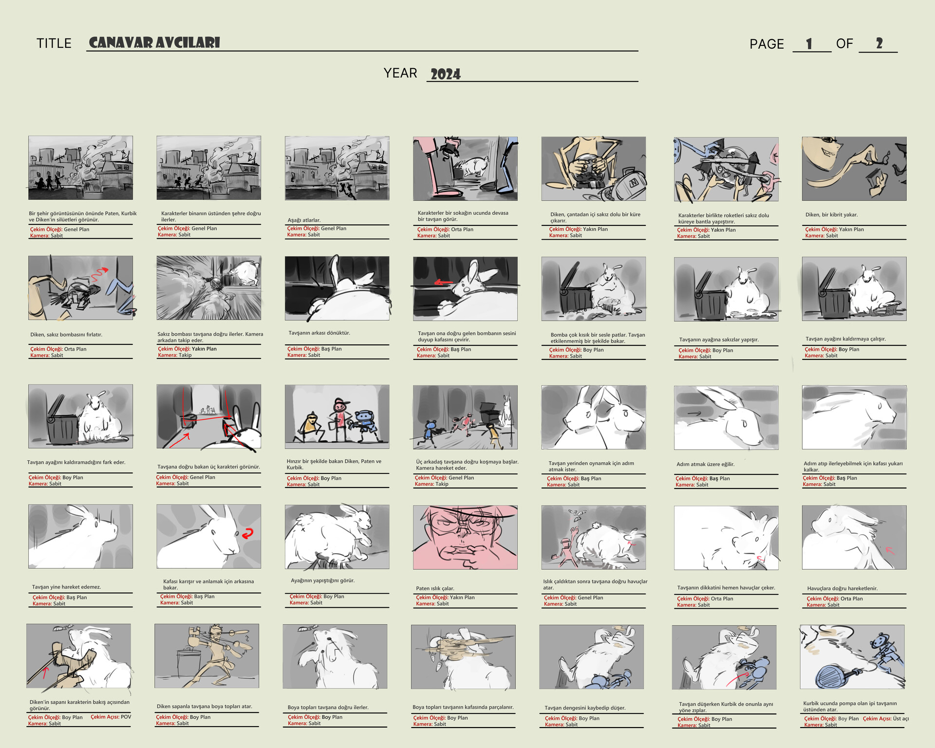 ArtStation - Monster Catchers Storyboard