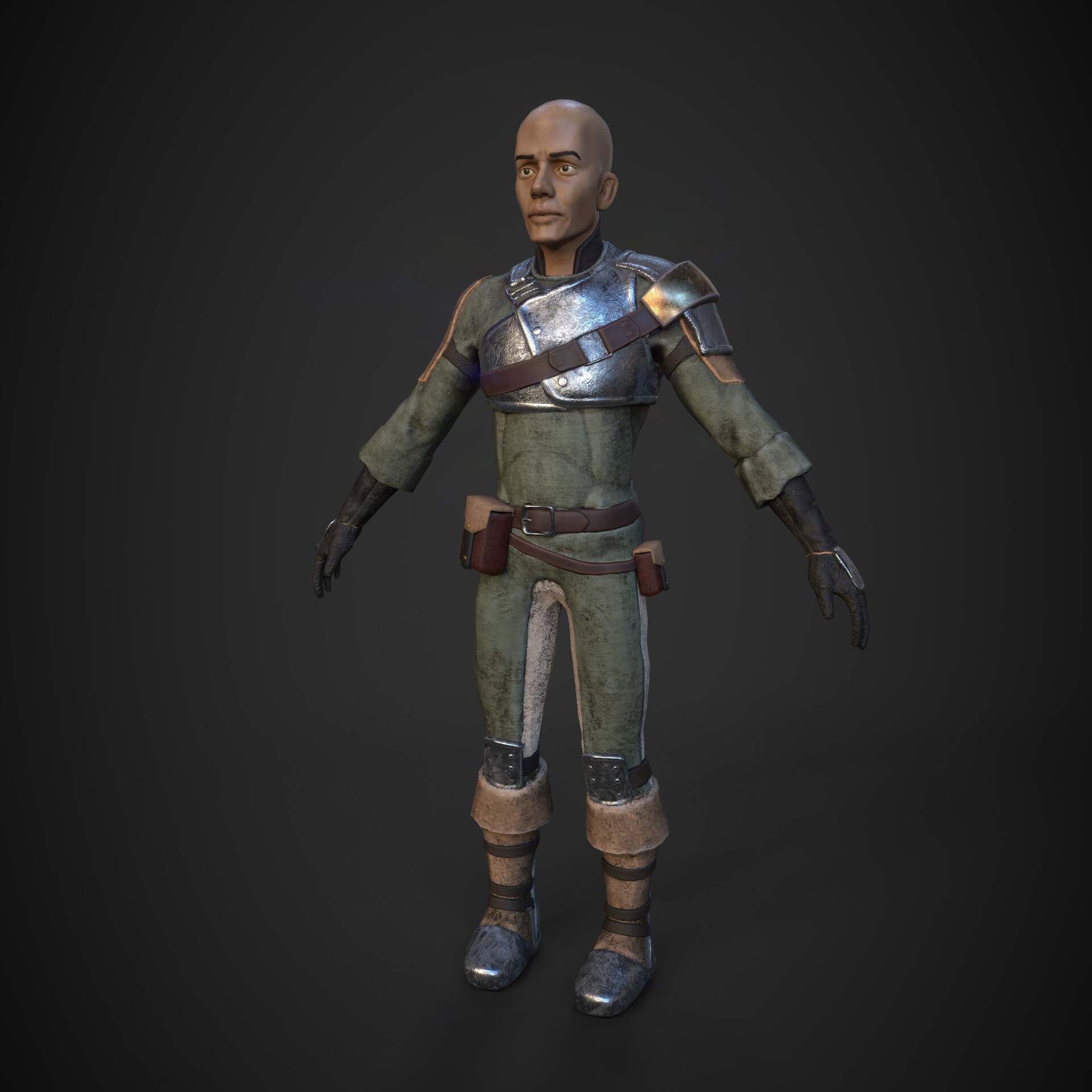 ArtStation - Warrior Character (Game Ready)