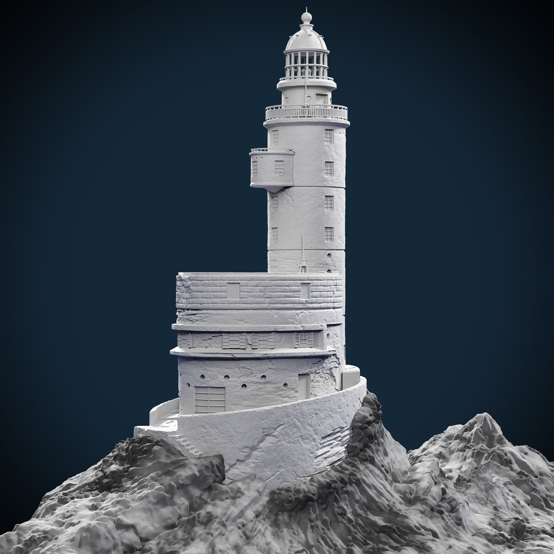 Evgeny Dubinin "Metalfol Le," - "ANIVA" Lighthouse | Figure