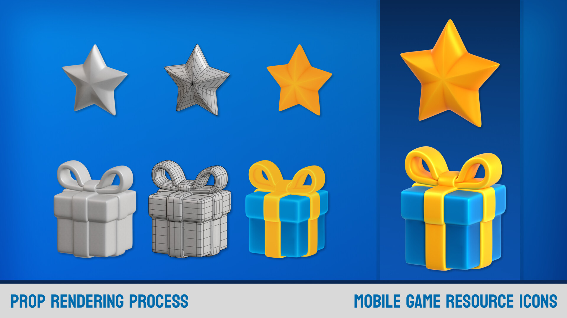 Deniz ARAS - Mobile Game 3D Resource Icons Renders