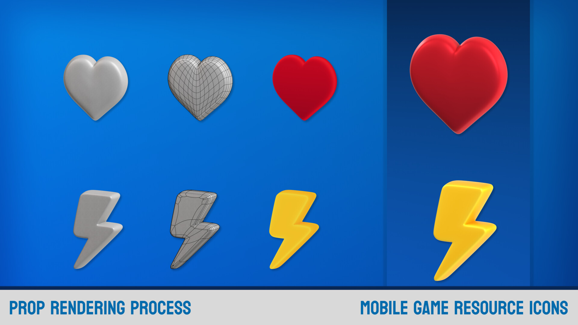 Deniz ARAS - Mobile Game 3D Resource Icons Renders